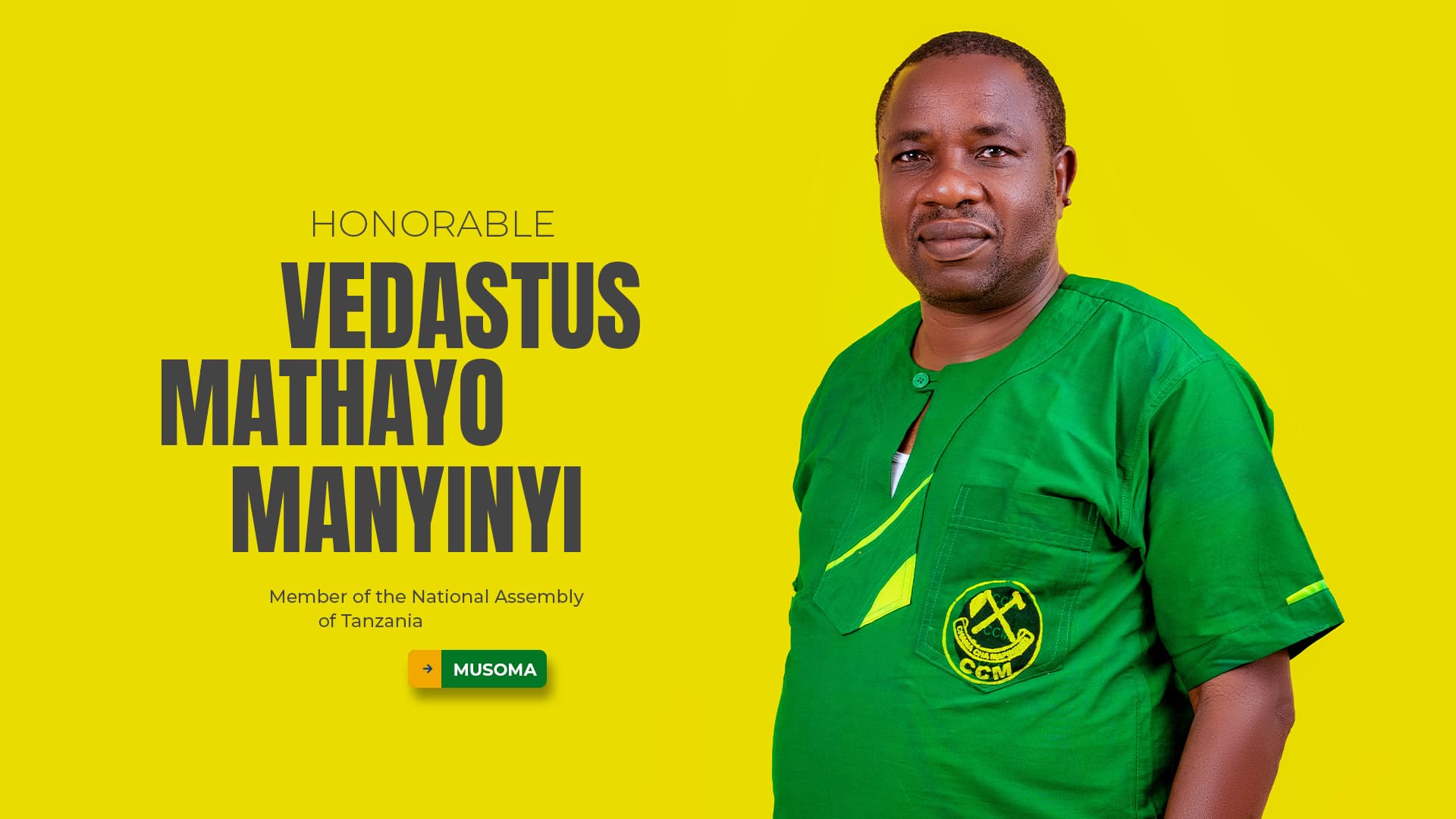 Hon. Vedastus Mathayo - Member of Parliament